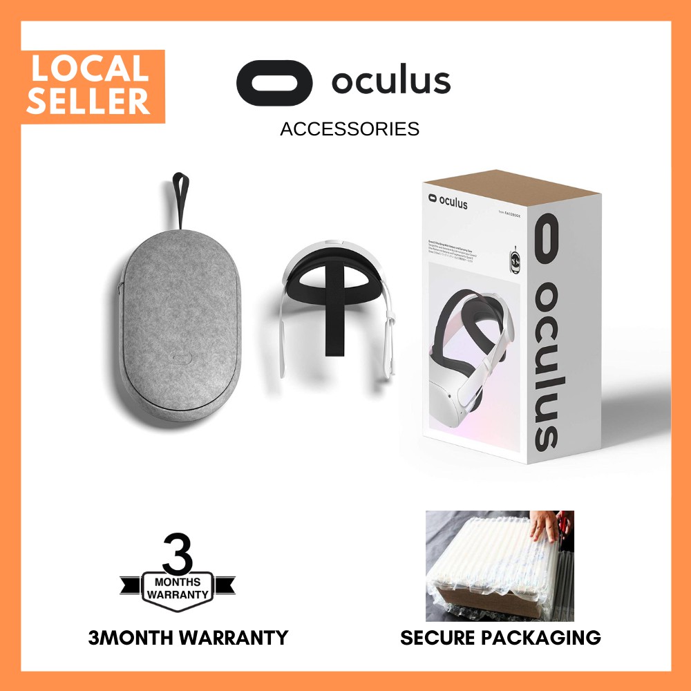 [COMBO] Oculus Quest 2 Elite Strap w/ Battery + Oculus Original Case ...