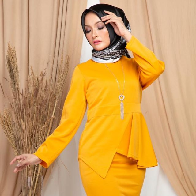 CLEAR STOCK BAJU RAYA 2020 !!! READY STOCK!! (Mustard) | Shopee Malaysia