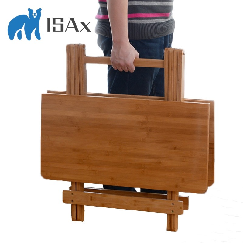 ISAx_Factory direct sale bamboo folding table small dining table ...