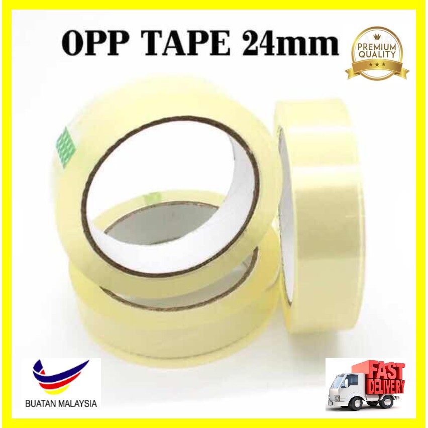 OPP Adhesive Transparent Packaging Tape 24mm x 40 Yards / 1 Inch x 36m ...