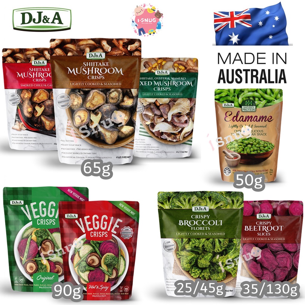 HALAL DJ&A Veggie Crisps / Shiitake Mushroom / Broccoli Florets ...