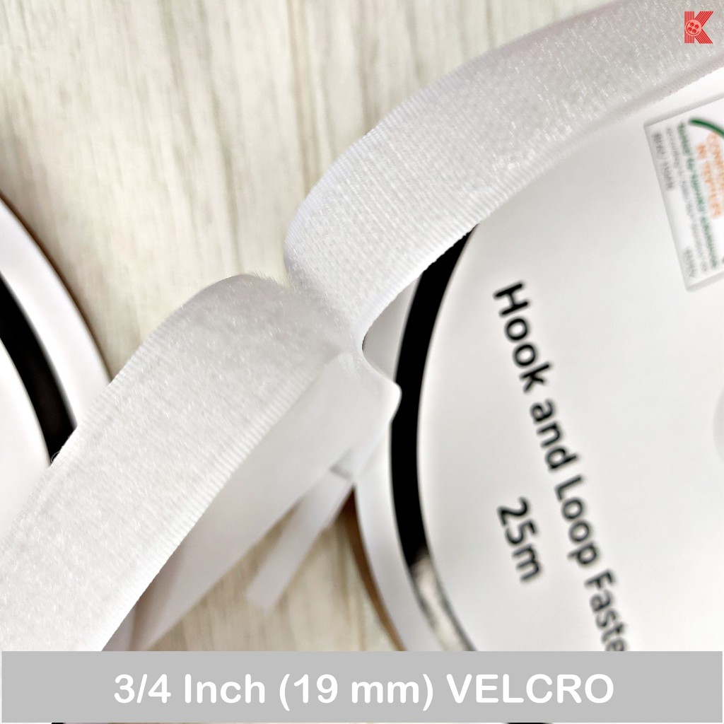 Magic Tape Velcro Tape Hook & Loop - Black & White 19mm, 25mm, 38mm ...