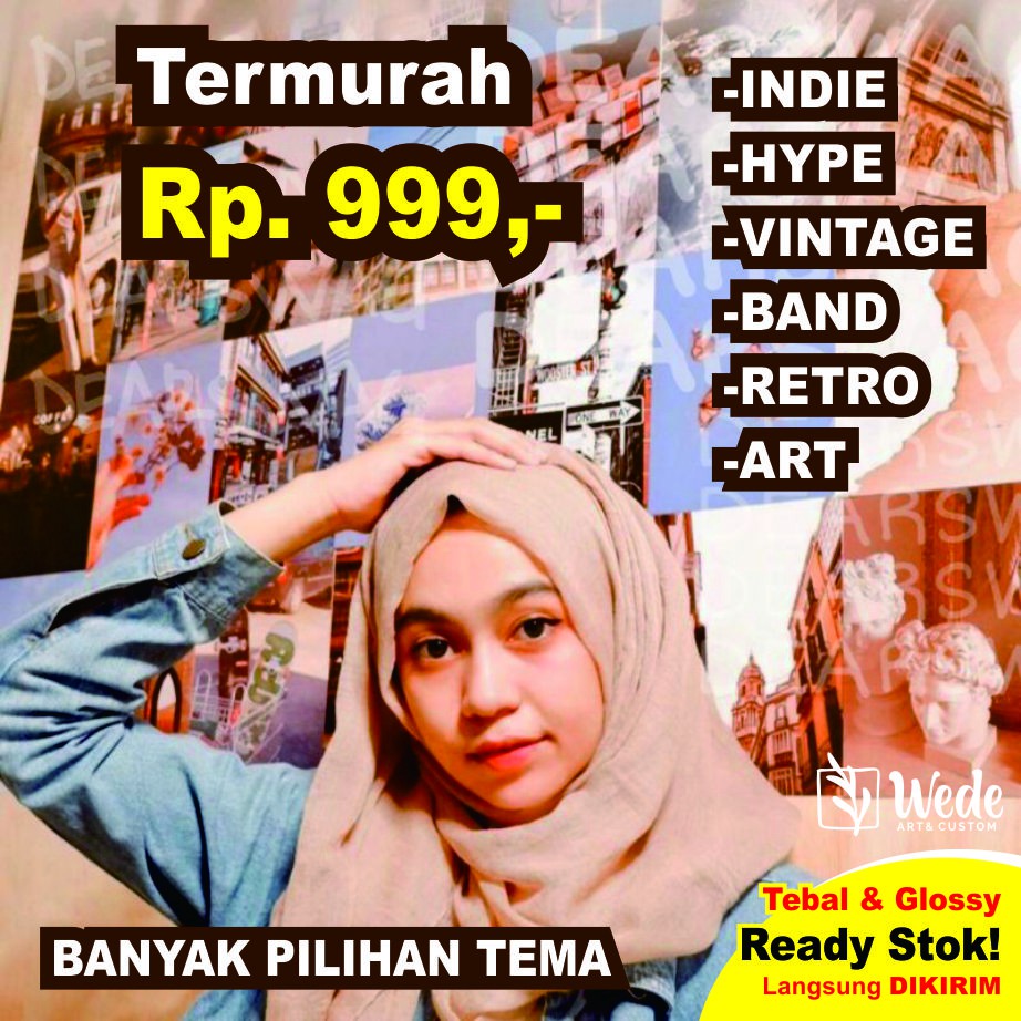 (Package 40 PCS) POSTER COLLAGE AESTHETIC Wall Root A5 A6 RANDOM CUSTOM (A5 & A6) | Shopee Malaysia