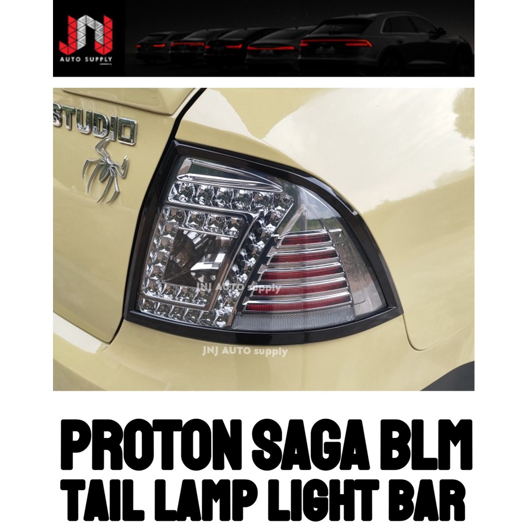 Proton Saga BLM 2008 Led Light bar tail lamp Full smoke 1 SET 2PCS ...