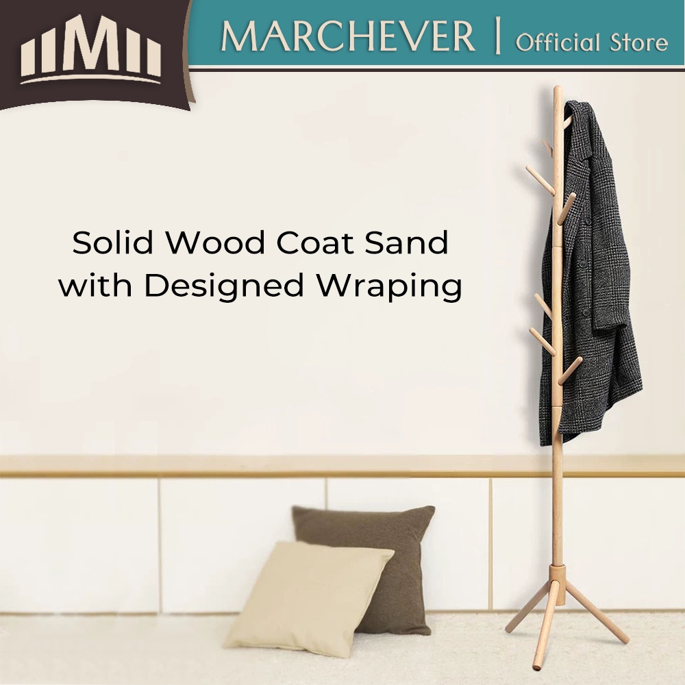 !!!Clear stock!!! Wooden Coat Rack coat hanger stand Rack Triangular ...