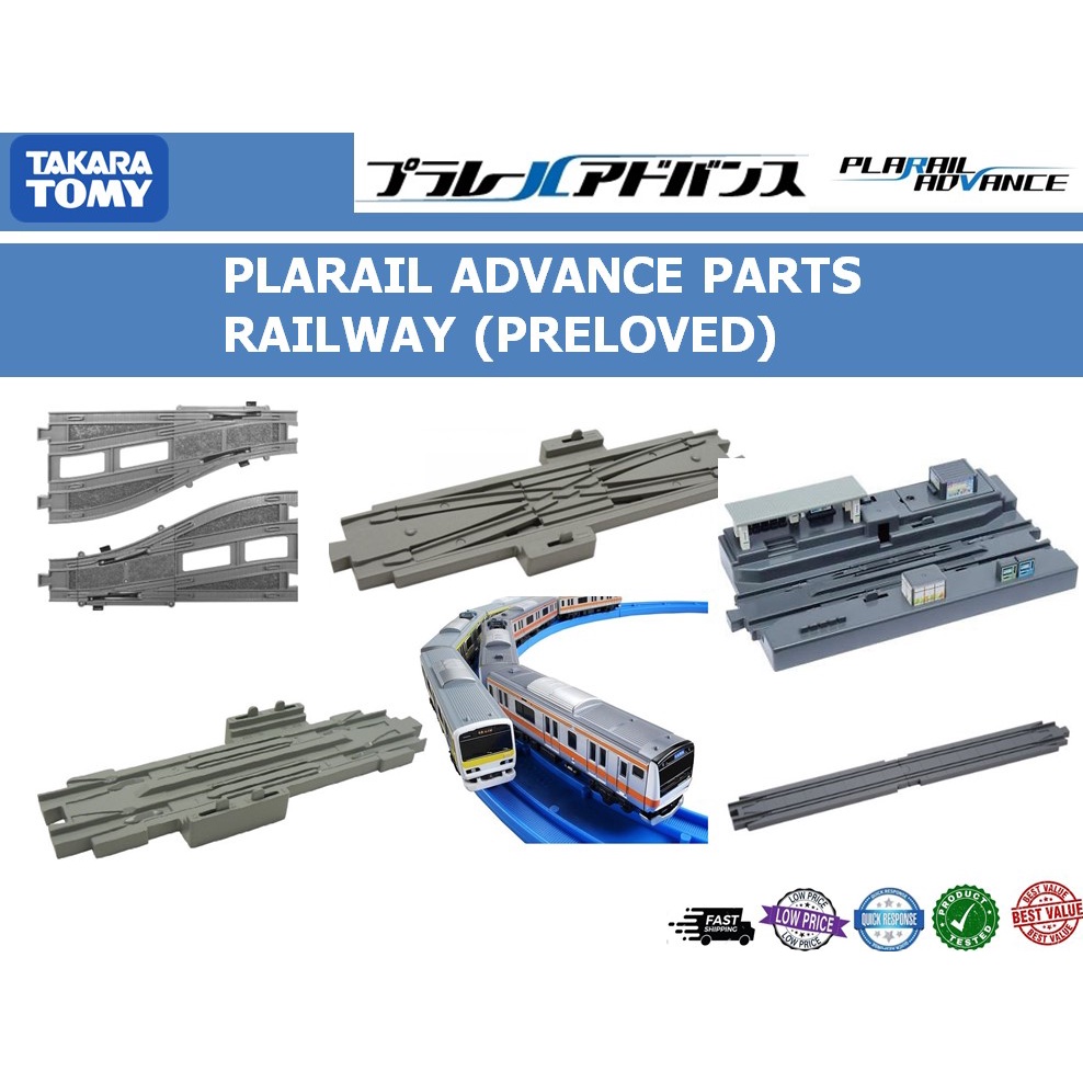 Preloved Mainan Keretapi Takara Tomy Plarail Advance Railway Parts 1