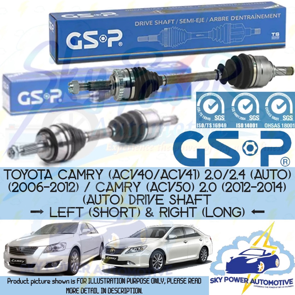 TOYOTA CAMRY ACV40 ACV41 2.0 2.4 / CAMRY ACV50 2.0 AUTO GSP DRIVE SHAFT ...