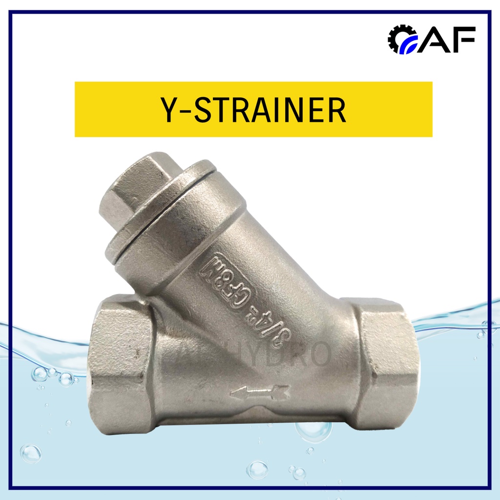 Stainless Steel SS316 Y Strainer, 1/2” to 2”, Mesh Size 1mm, Female ...