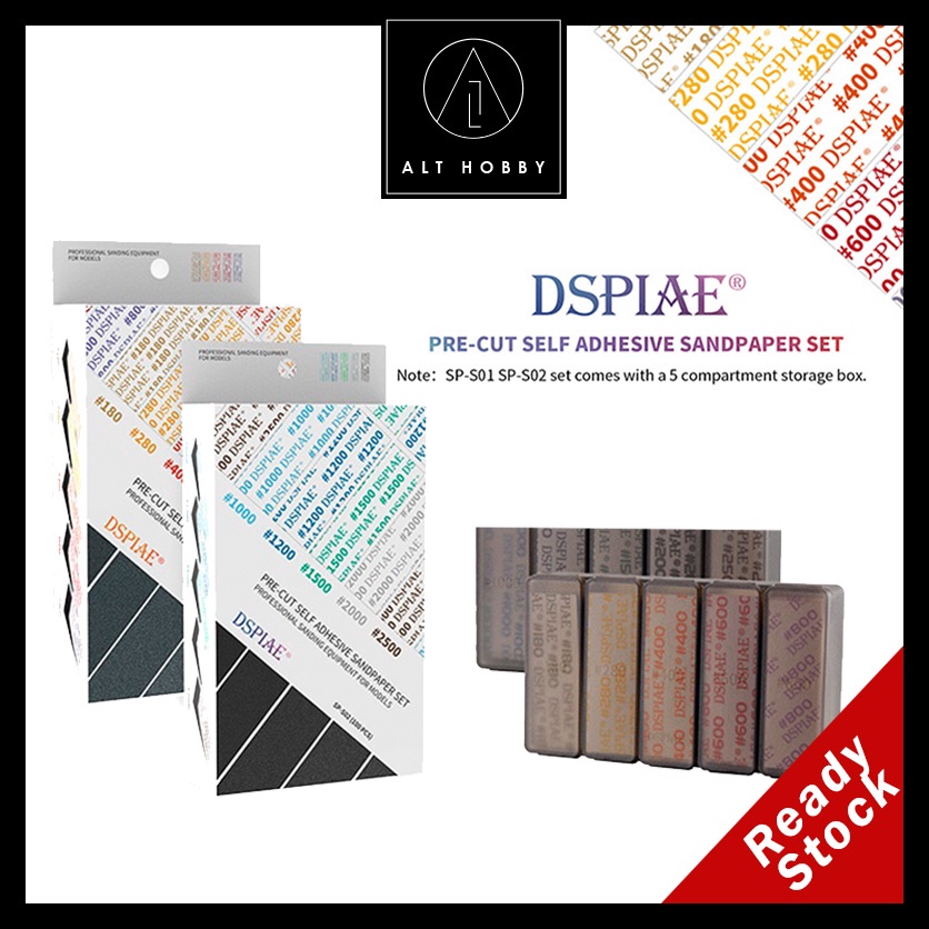 DSPIAE SANDPAPER SET SP-S01 SP-S02 / Dspiae Pre-cut Self Adhesive ...