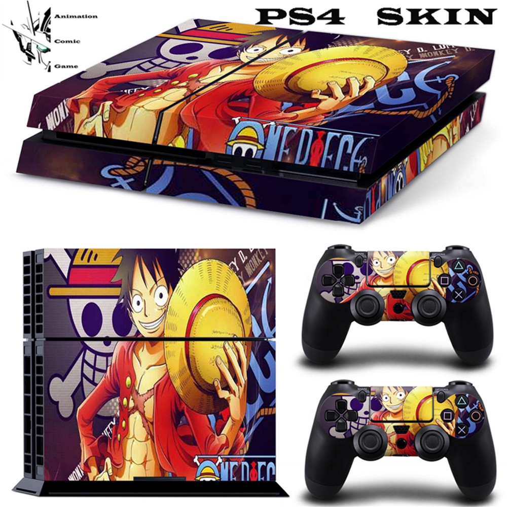 Luffy Anime PS4 Sticker Covers Skins Decal Playstation 4 Console ...