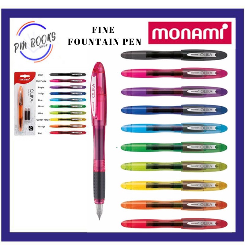 [PMBOOK] Monami Olika Fine Fountain + Refill | Shopee Malaysia