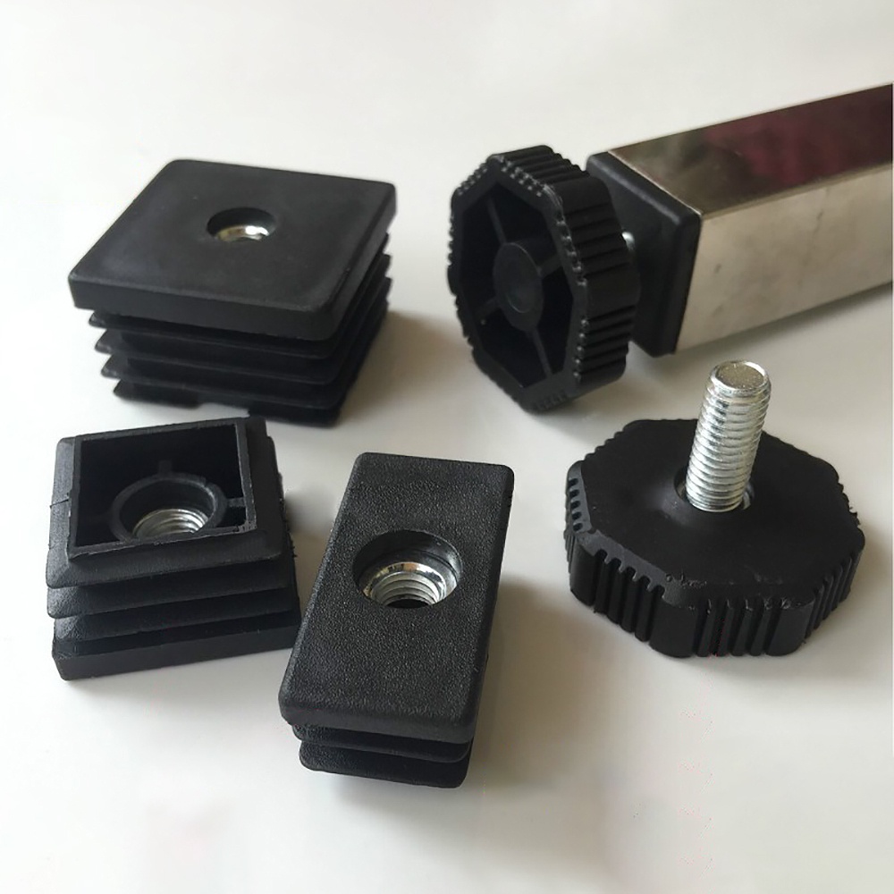 M8 Matching Adjustable Foot Pad Nut Tube Plug+Adjustment Screw 20mm ...