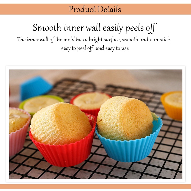 [Little B House] Reusable Silicone Muffin Cupcake Jelly Mold Baking ...