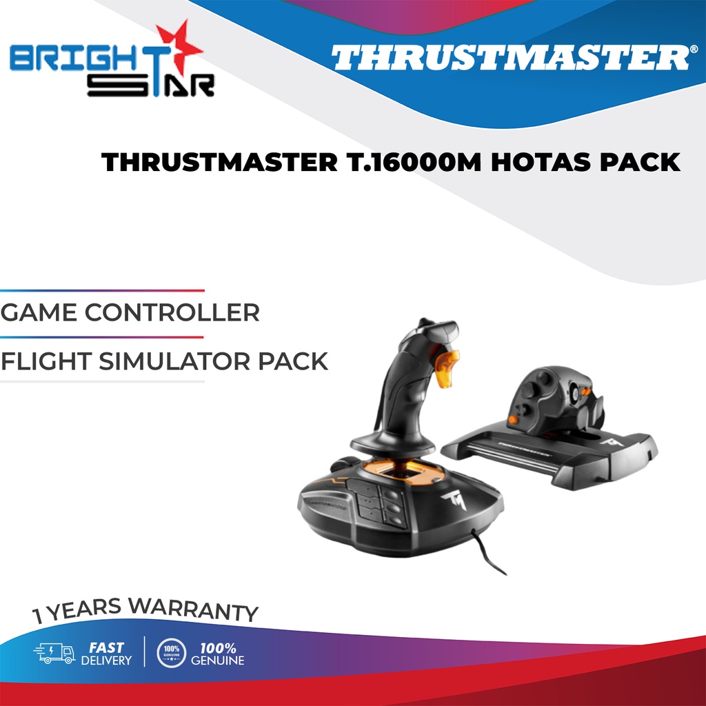 FLIGHT SIMULATOR PACK / THRUSTMASTER T.16000M HOTAS PACK / 1YR ...