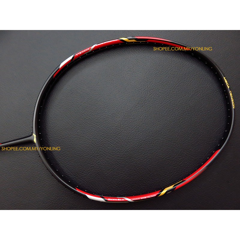 LI-NING Turbo 99 Black Red Original (30lbs) Badminton Racket | Shopee ...