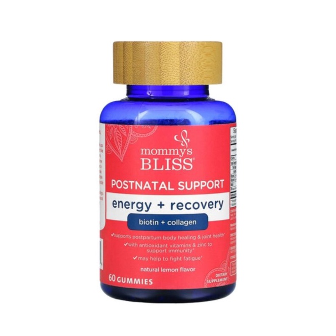 Mommys Bliss Postnatal Support Energy Recovery Natural Lemon 60