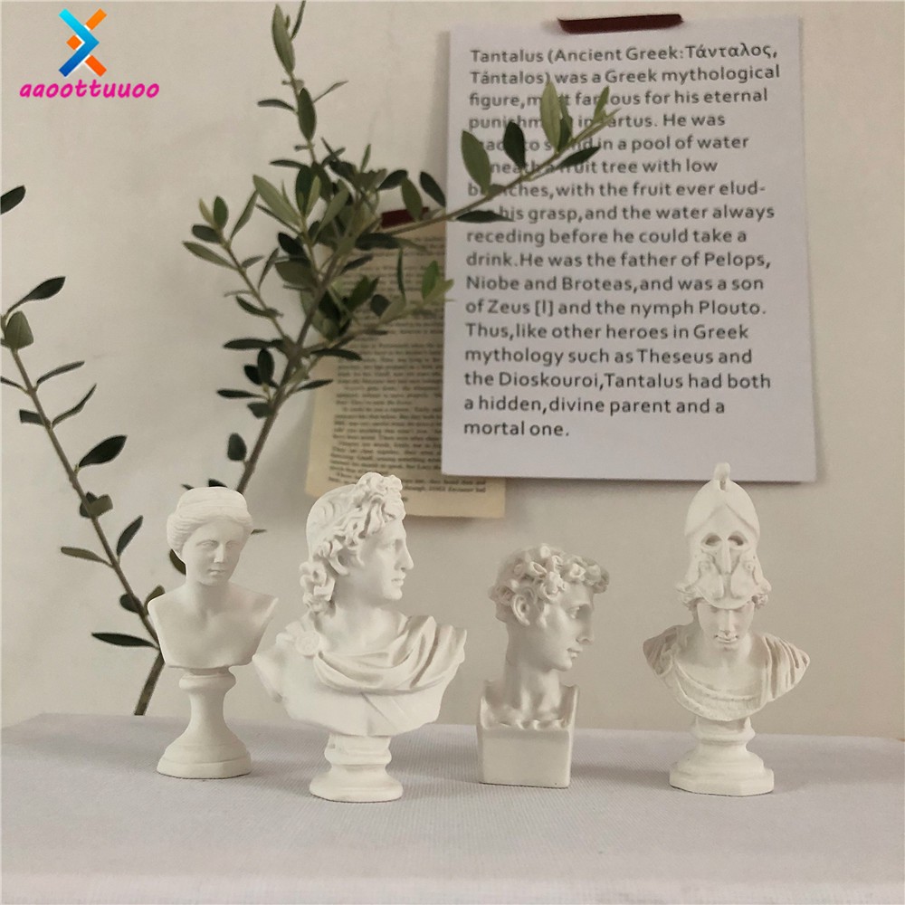 Nordic Mini Plaster Statue Photo Photography Portrait Props Roman ...