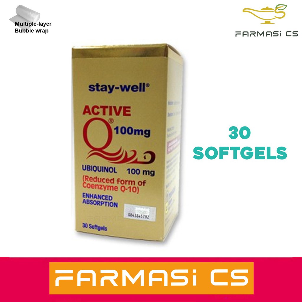 Stay-Well Active CoQ10 Ubiquinol 100mg 30s EXP:03/2027 [ Live-Well Stay ...