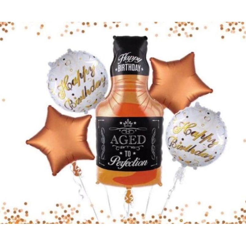 HBD Gold Whisky Set (5pcs) | Shopee Malaysia