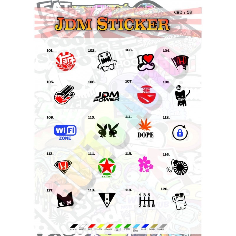 JDM LOGO CAR STICKER V5 | Shopee Malaysia
