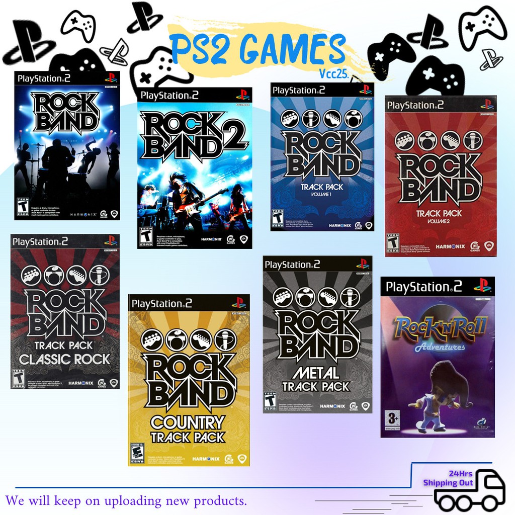 PS2 Games *Rock Band/Rock N Roll*[100% Brand New] | Shopee Malaysia