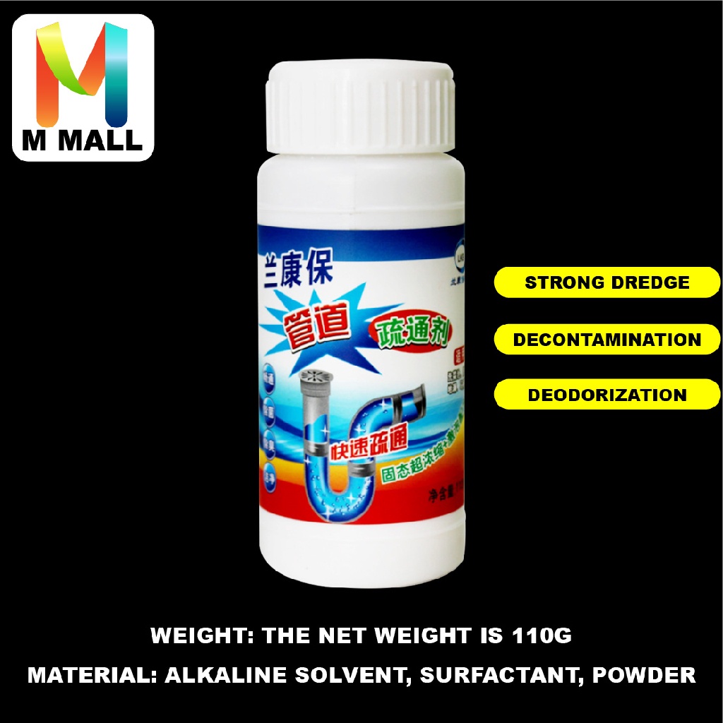 SUPER CLOG REMOVER TOILET KITCHEN DRAIN PIPES BASIN CLEAN POWDER / RED ...