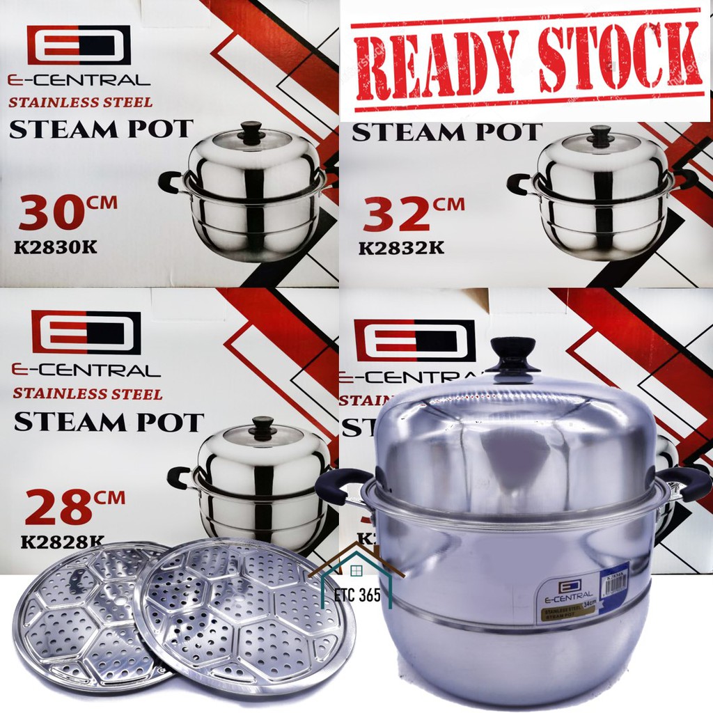 E-Central Quality Multi Cooker Stainless Steel Steam Pot Periuk ...