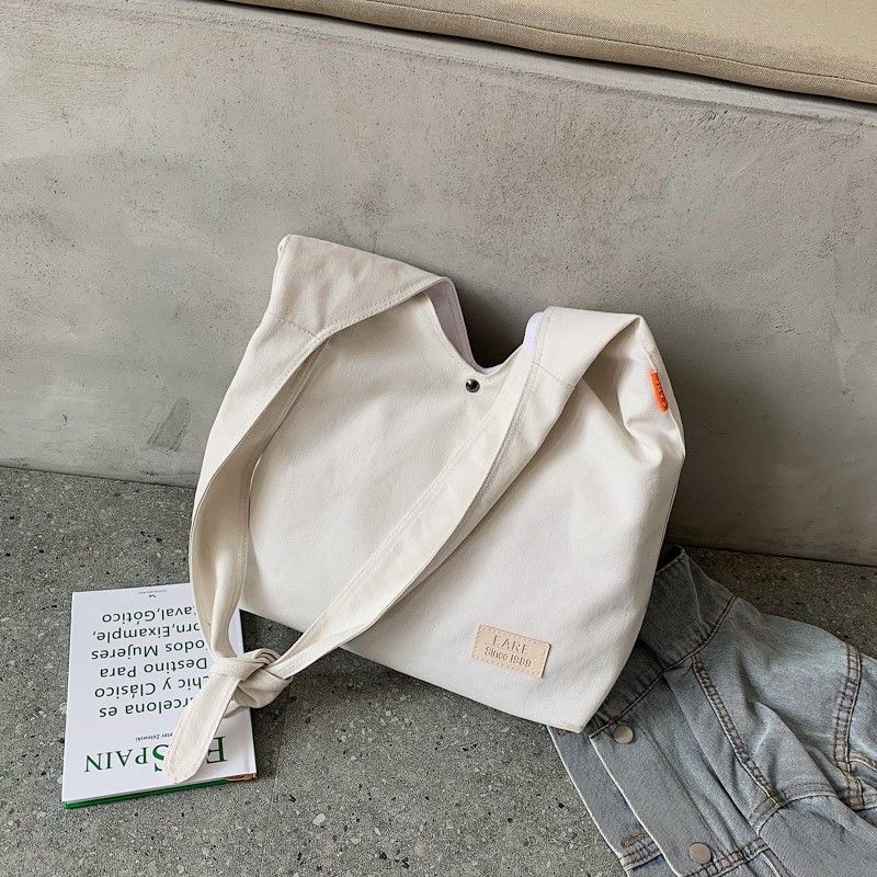 LABER LEE Women Tote Shoulder Canvas Simple Handbag | Shopee Malaysia