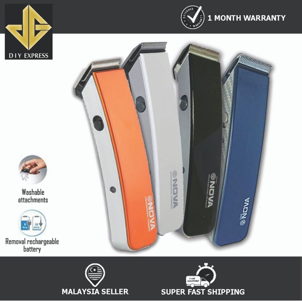 Nova Wireless Rechargeable Hair Trimmer/Clipper/Shaver [NS216 ...