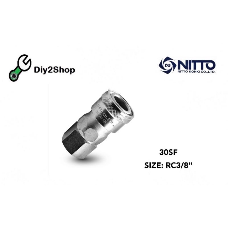 NITTO KOHKI 30SF HI CUPLA FEMALE THREAD 3/8" | Shopee Malaysia