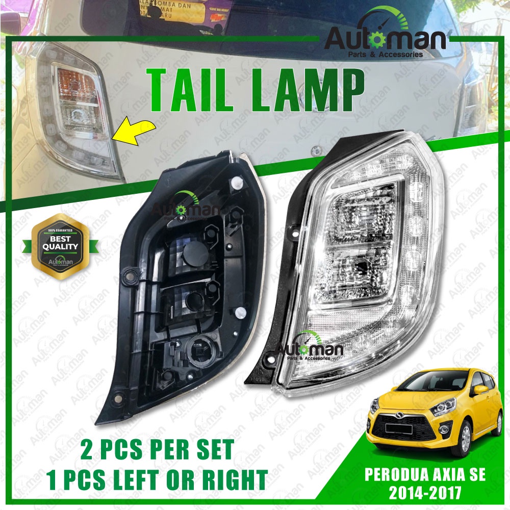 Perodua Axia SE 2014 - 2017 Rear Left Right Tail Light Taillamp Tail ...