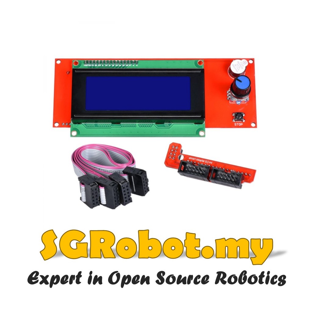 3D Printer Reprap Smart Controller Reprap Ramps 1.4 2004LCD Control ...