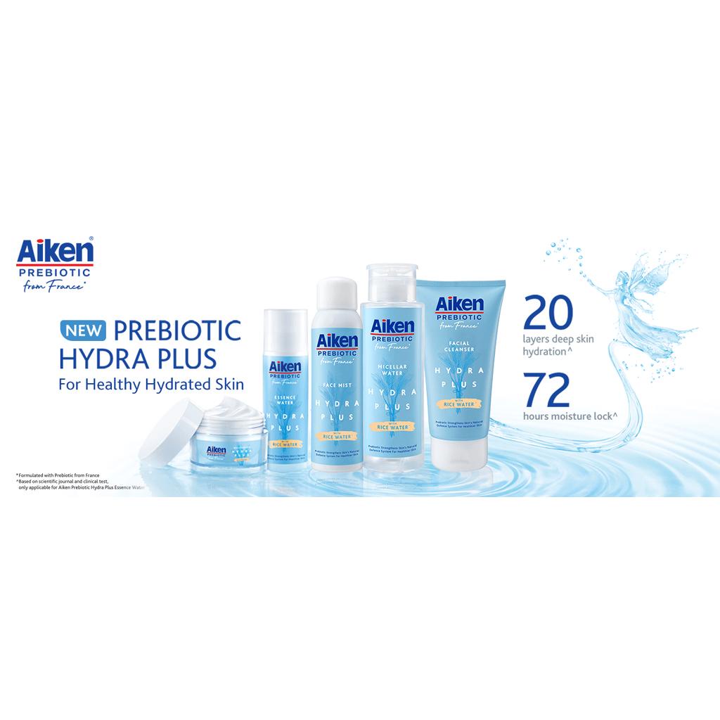 Aiken Prebiotic Hydra Plus Moisturiser Facial Cleanser Essence Water ...