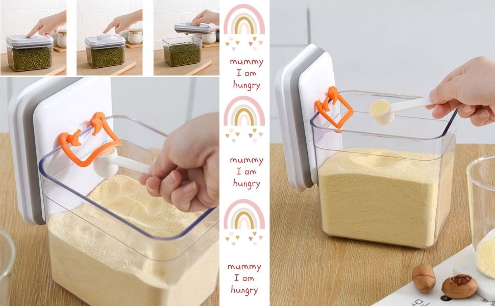 Baby Milk Powder AirTight Storage Container with Scraper Susu Bayi ...