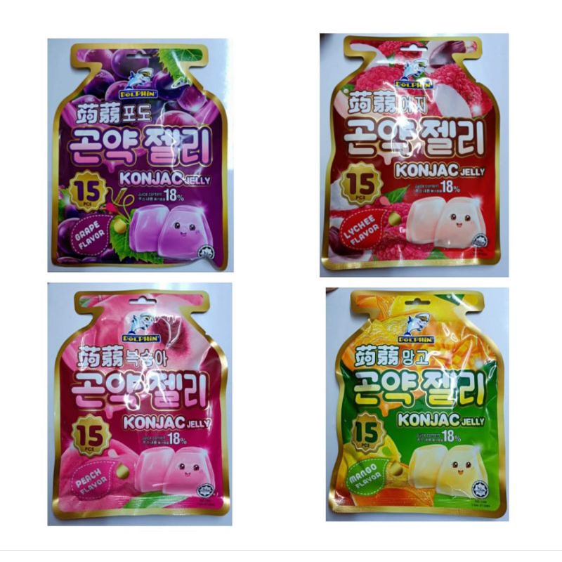 CAPTAIN DOLPHIN KONJAC JELLY 15PCS X 20G | Shopee Malaysia