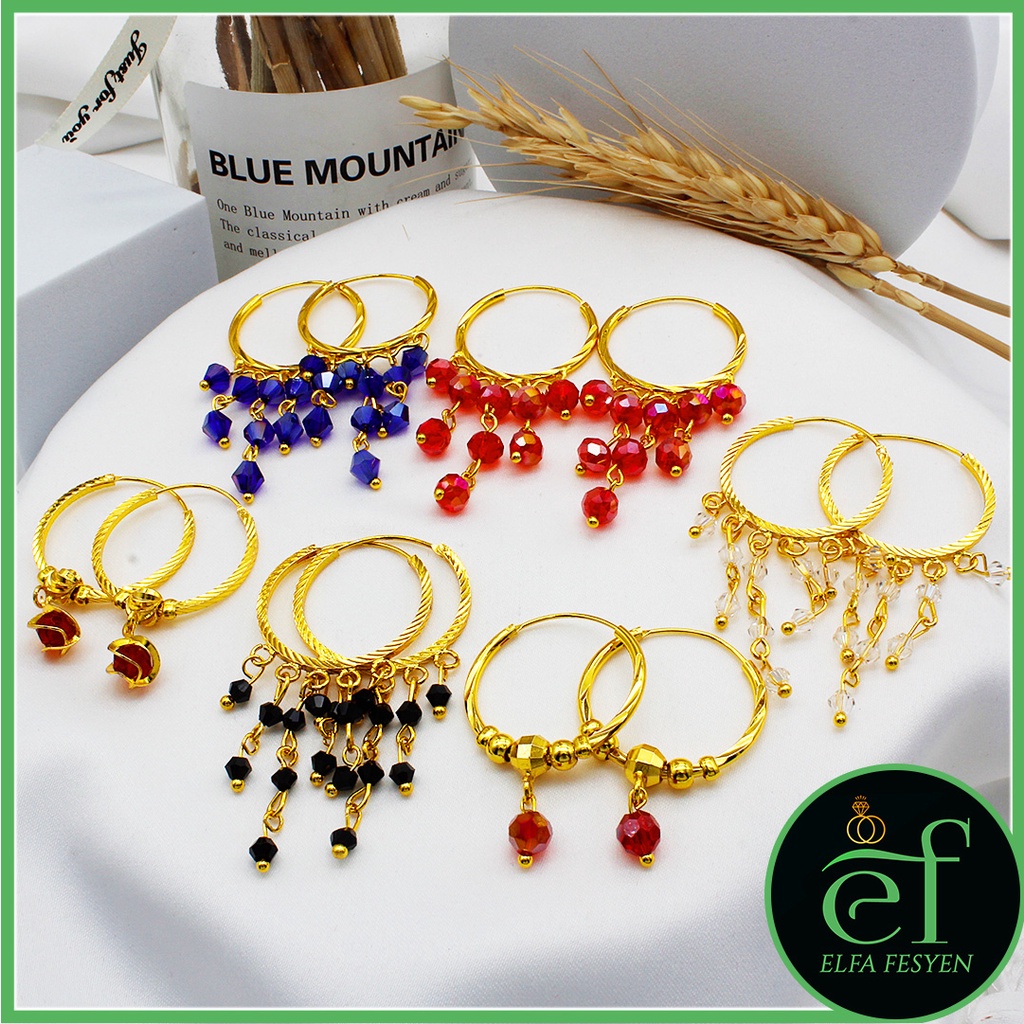 Emas Korea Earring - Subang Crystal Dewasa Wanita (EE229)EE230)(EE231)(EE232)(EE234)(EE235 ...
