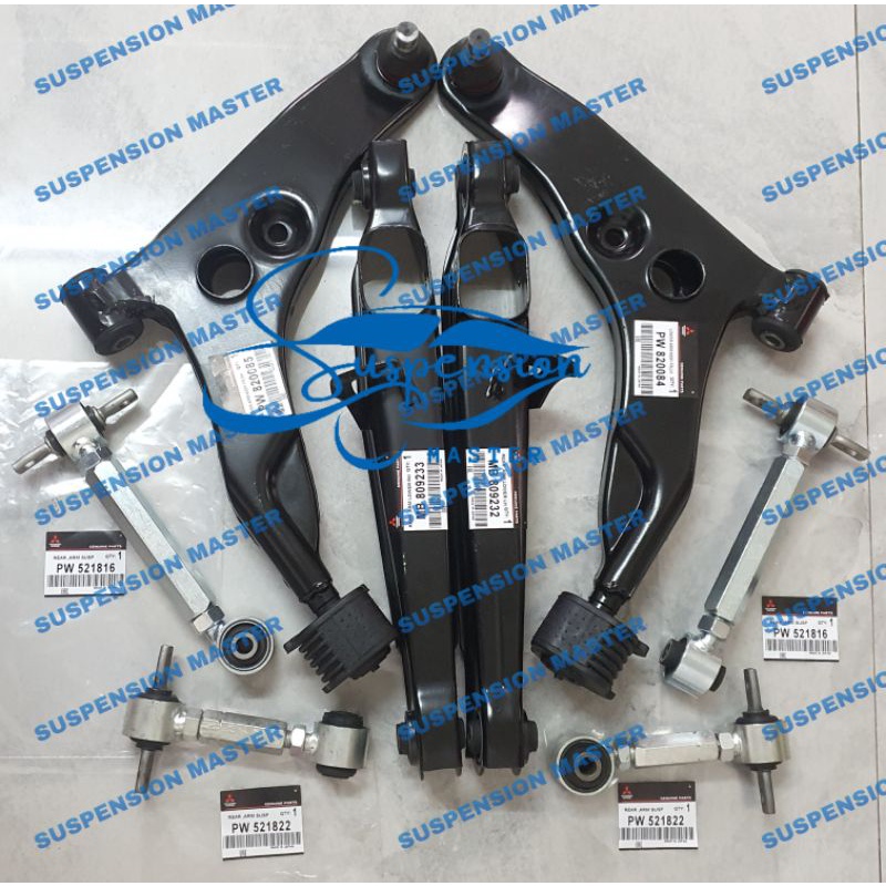 8 IN 1 COMBO SET - FRONT & REAR FULL SET ARM (ADJUSTABLE) - PROTON WIRA ...