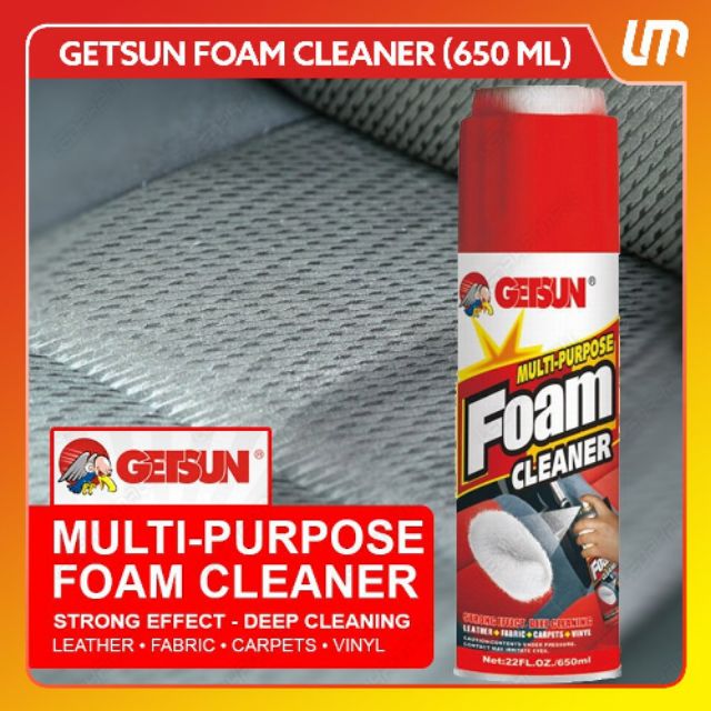 Getsun Multi Purpose Foam Cleaner For Sofa /Car and All Material with Free Brush (650 ML ...