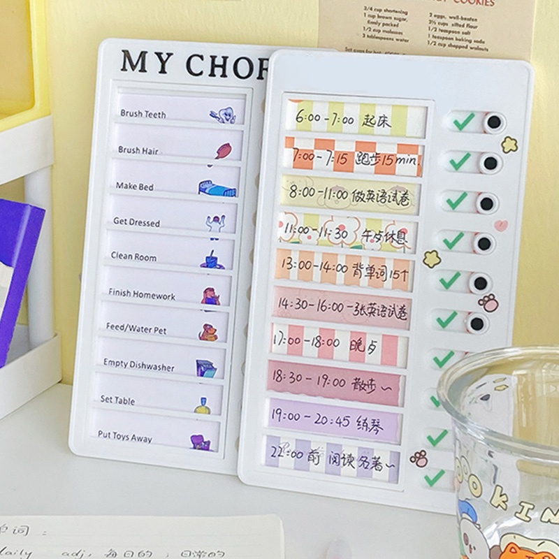 Children Creative Time Management Schedule Board Daily Planner Student ...