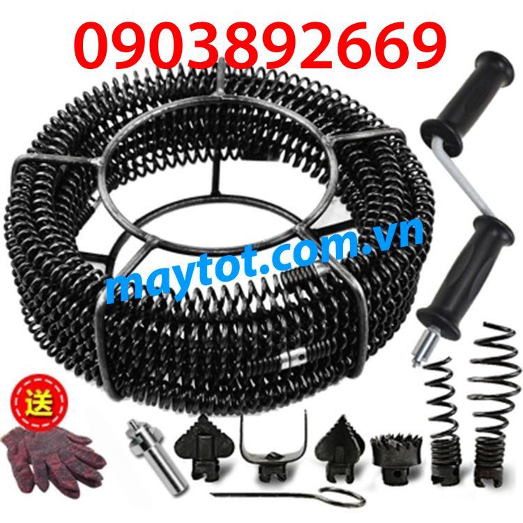 XO Spring drain unclogging wire using crank handle - 6m long | Shopee ...