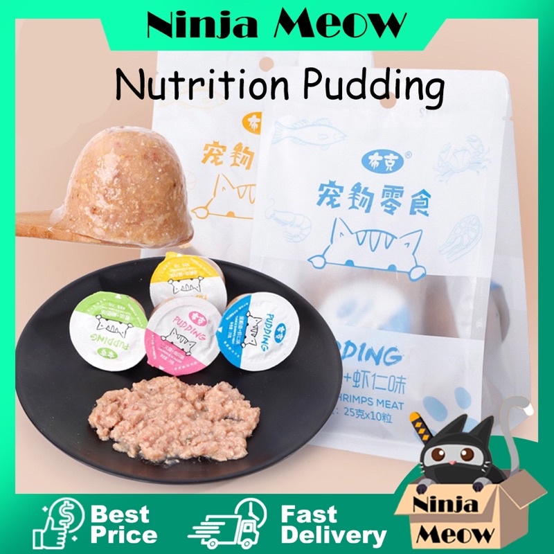 Cat Meat Goat Milk Pudding Calcium Cat Snack Cat Treat Cat Food Makanan ...