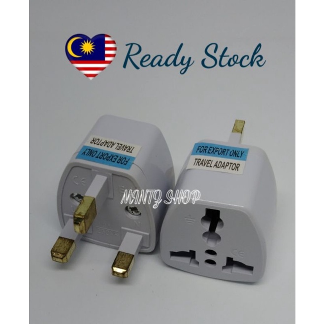 3 Pin Tourism Conversion Plug Travel Adaptor | Shopee Malaysia