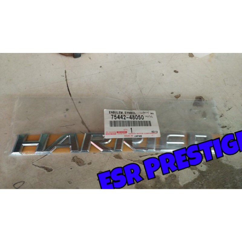 Toyota Harrier rear emblem word HARRIER Original | Shopee Malaysia