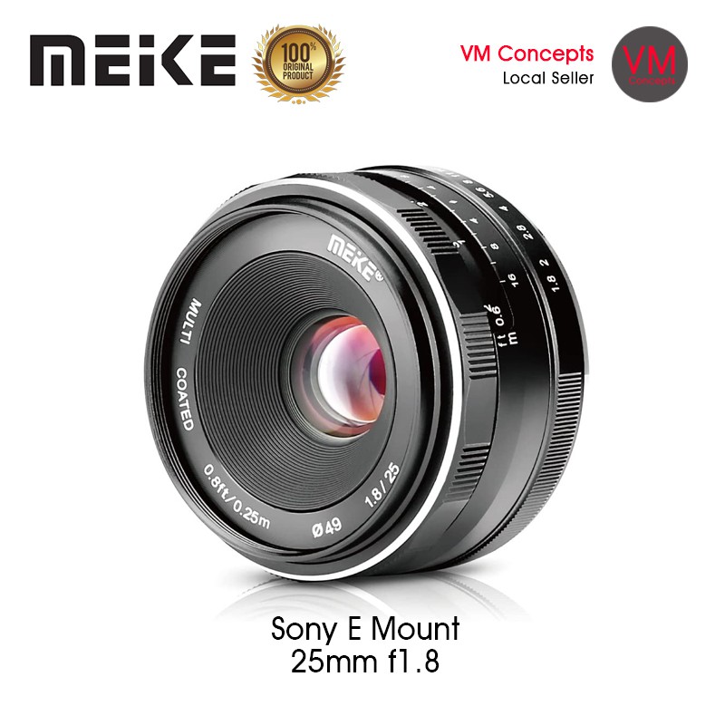 Meike 25mm f1.8 Lens for Sony E Mount (ReadyStock) | Shopee Malaysia
