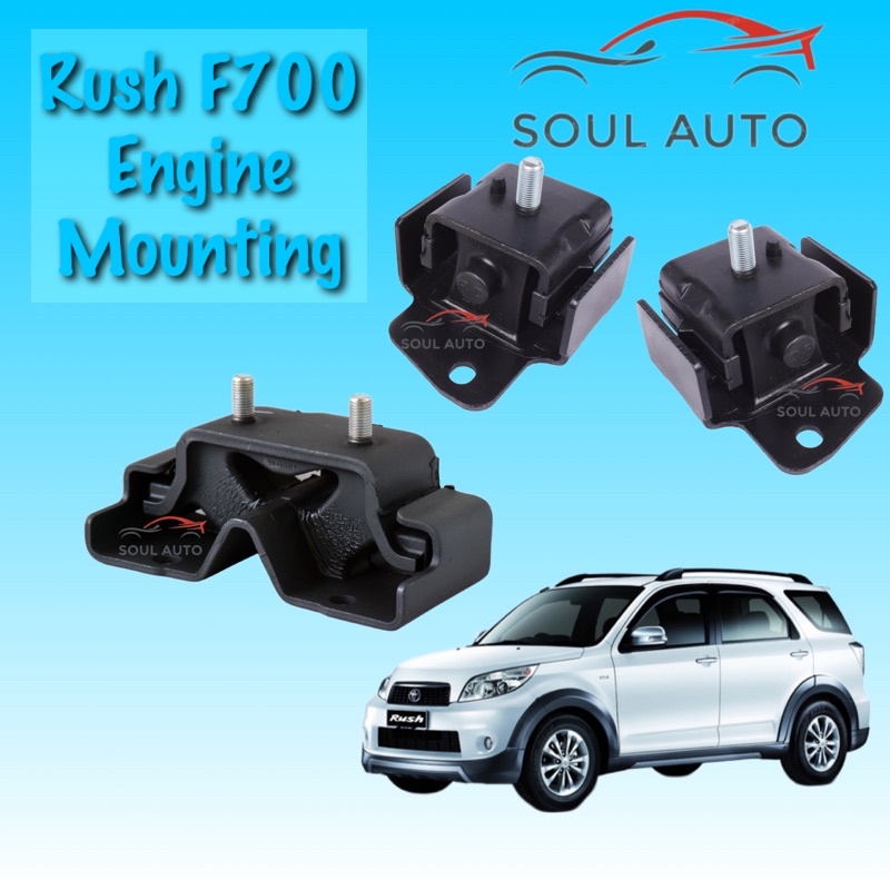 Toyota Rush F700 (2008-2016 year) 1.5cc Engine & Gearbox Mounting Set ...