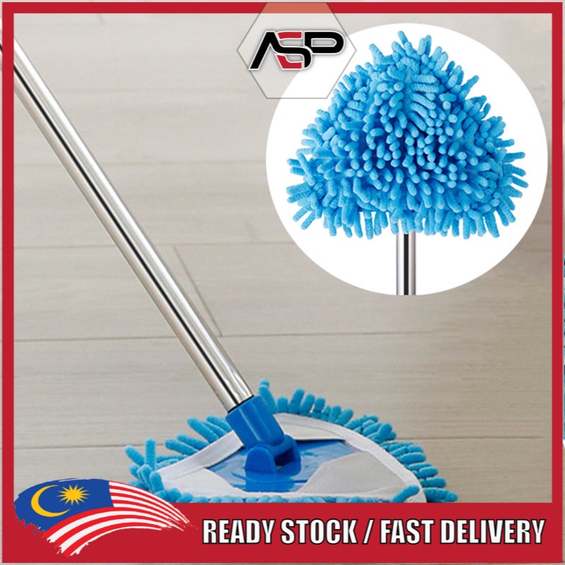 ASPBEST READY STOCK Segi Tiga Mop Lantai 180 Degree Rotatable ...