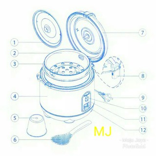 Miyako MCM-609 - magic Com 0.6 Liter Warm and Cook Multipurpose Rice ...