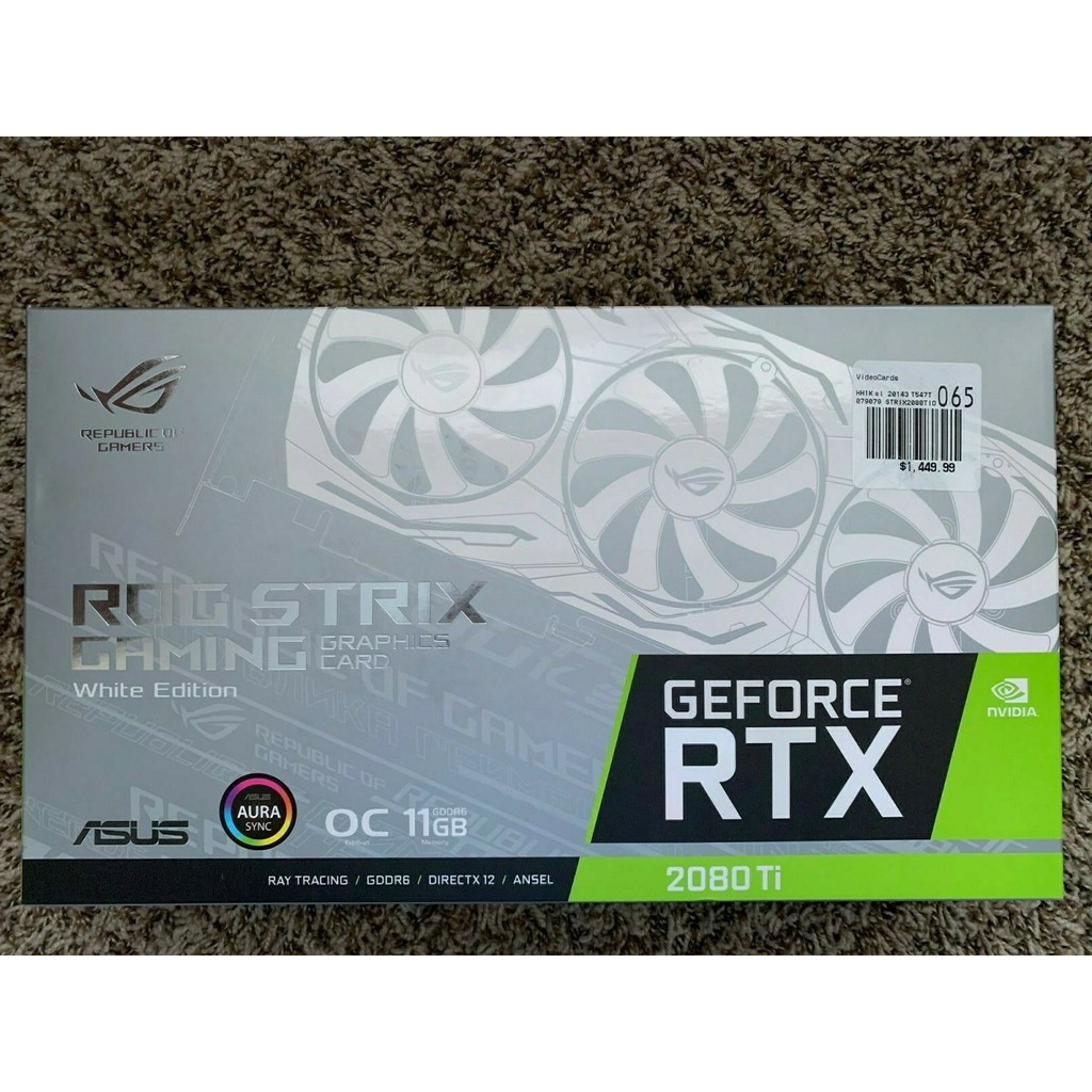 ASUS GeForce RTX 2080TI OC White Edition GDDR6 11GB | Shopee Malaysia