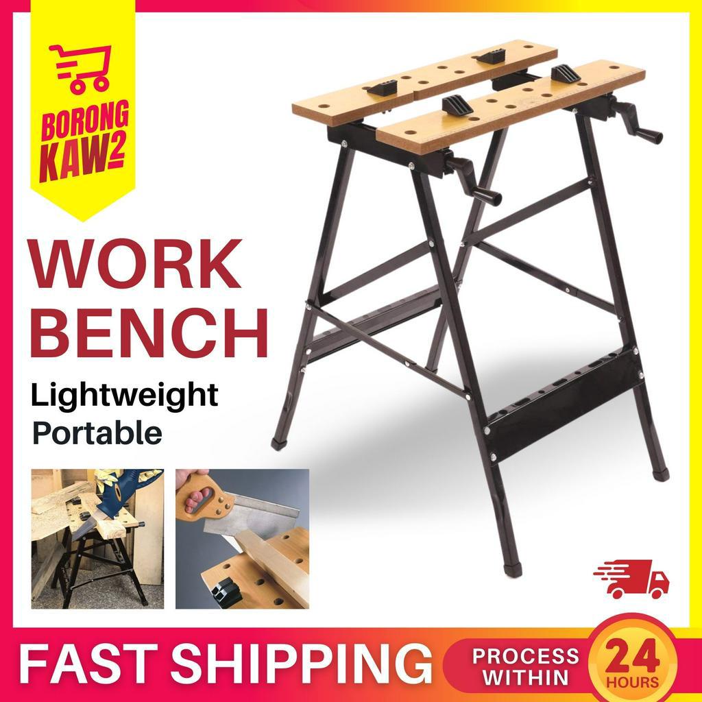 Portable Lightweight Foldable Universal Work Bench Work Station Working ...