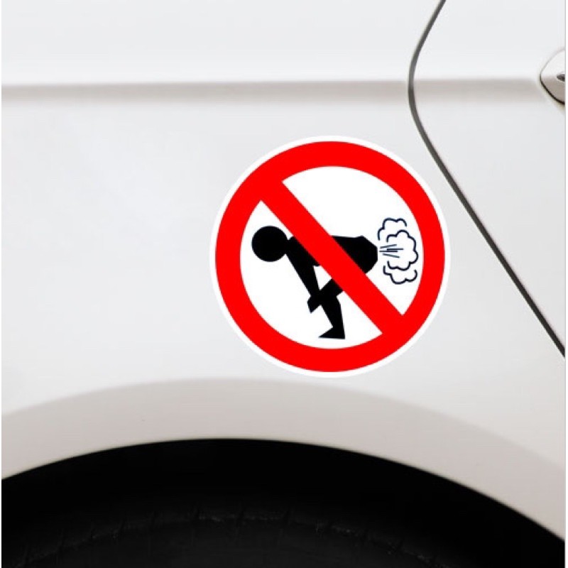 STICKER FUNNY FART / CAR STICKER / STICKER KERETA / STICKER PROTON ...